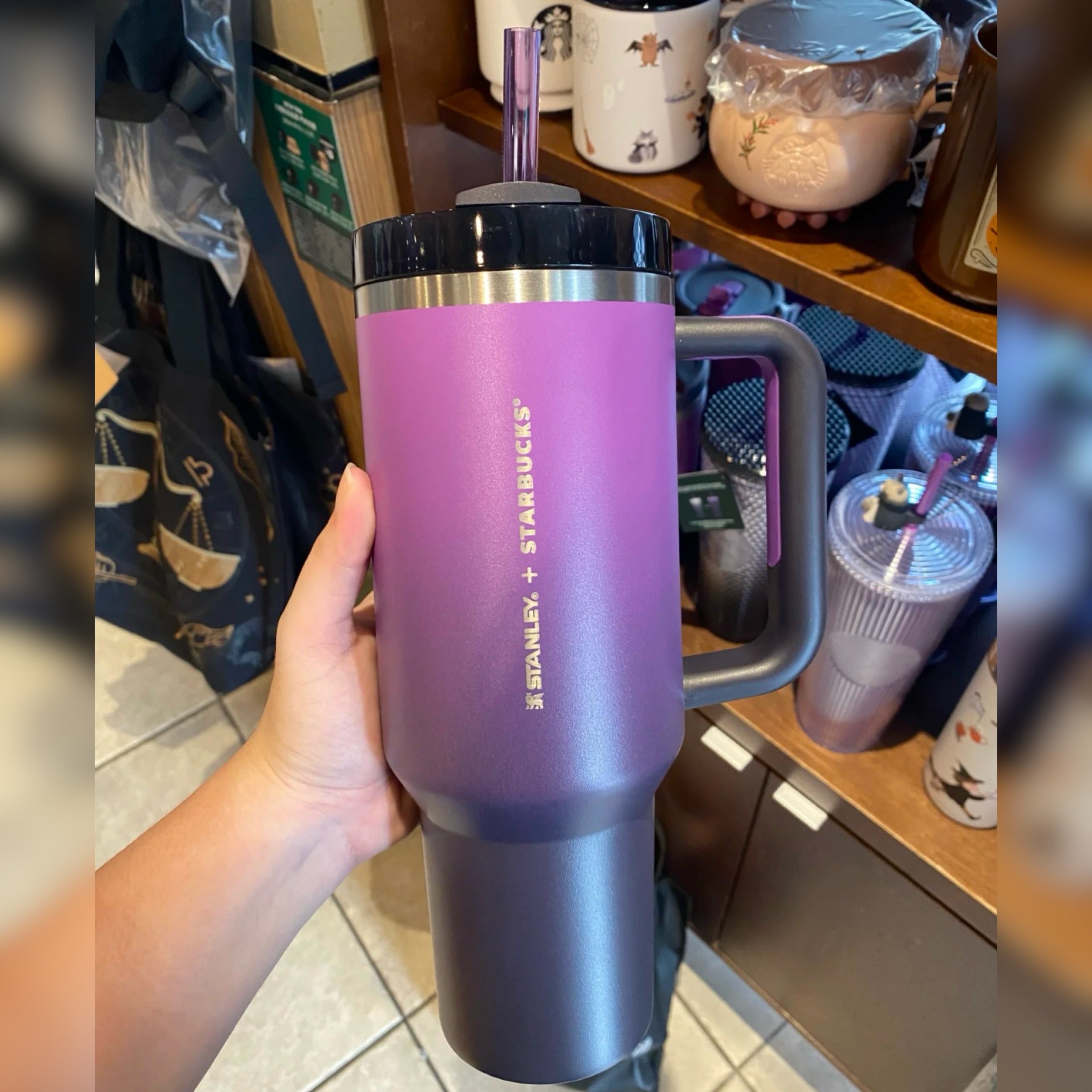 *NEW* Stanley x Starbucks Taiwan Halloween Purple Gradient 40oz Stainl ...